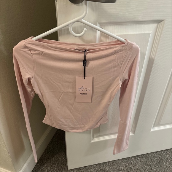 Oh Polly | Tops | Oh Polly Light Pink Super Soft Longsleeve Top New ...
